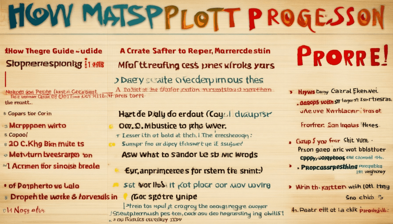 How to Master Plot Progression: A Comprehensive Guide to Crafting ...